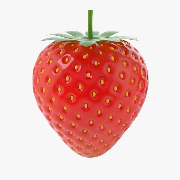 modelo 3d Cartoon Strawberry - TurboSquid 2094848