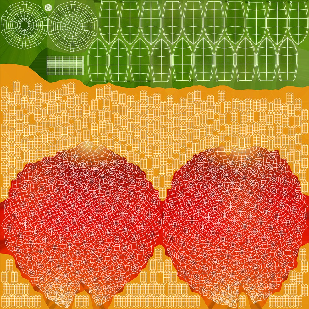 3D Cartoon Strawberry Model - TurboSquid 2094848