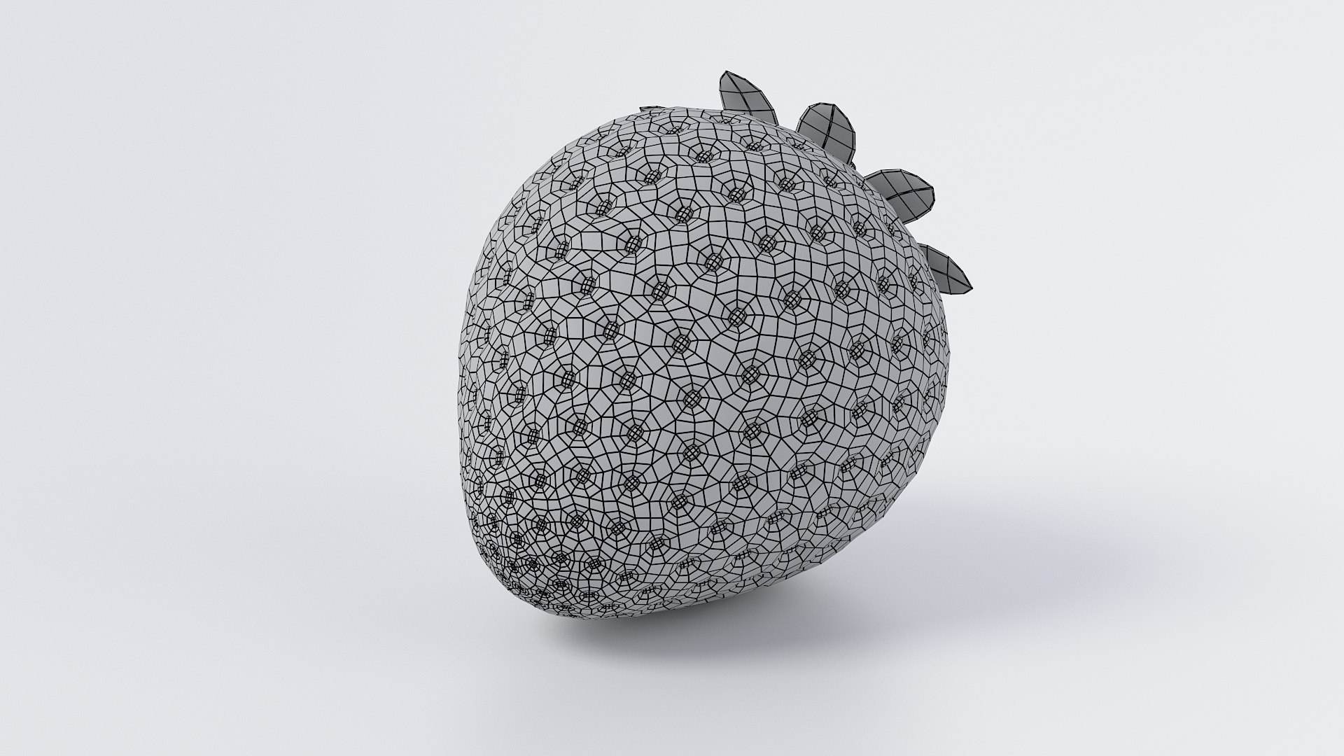 3D Cartoon Strawberry Model - TurboSquid 2094848