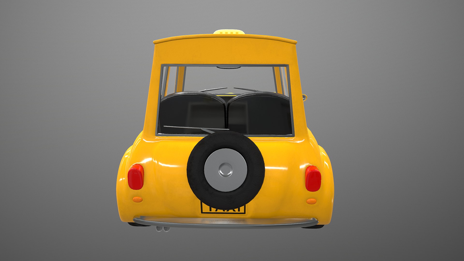 Mini Taxi Car 3D Model - TurboSquid 1747446