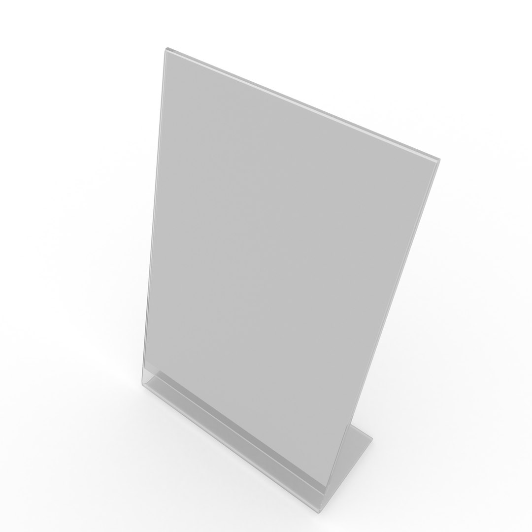 5 Plexi Table Holder 3d Model