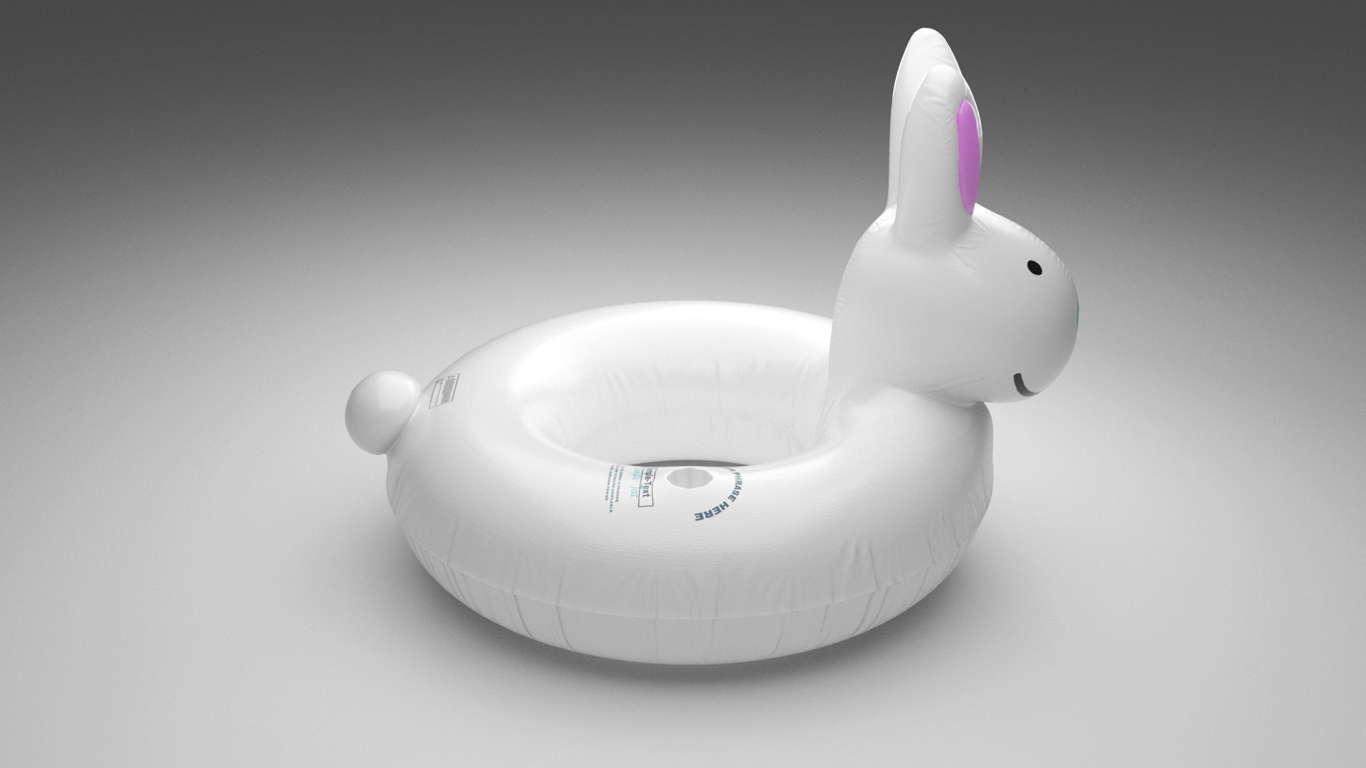 Inflatable Bunny Pool Float 3D Model - TurboSquid 2414206