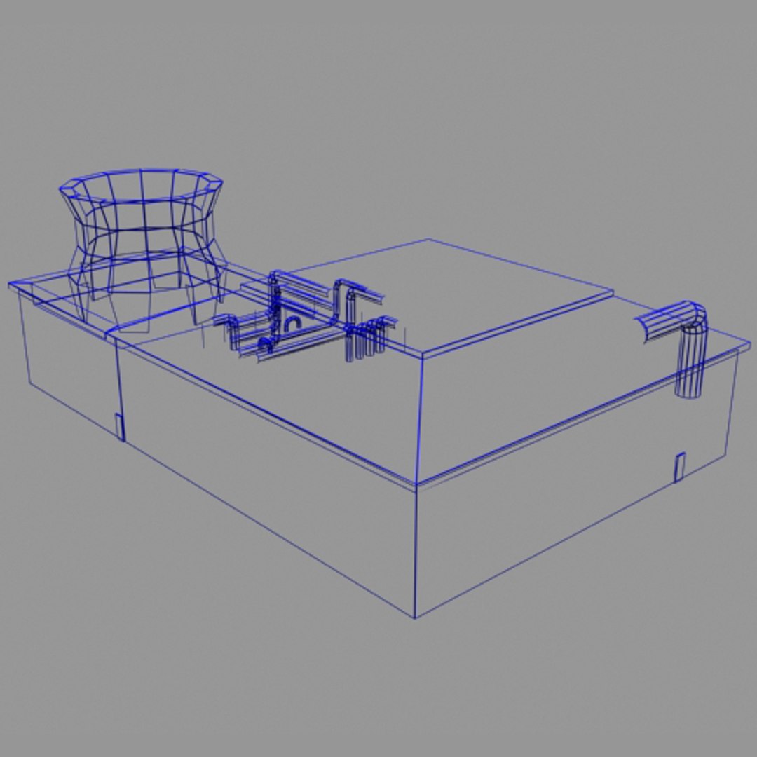 3d Power Station Plant Model