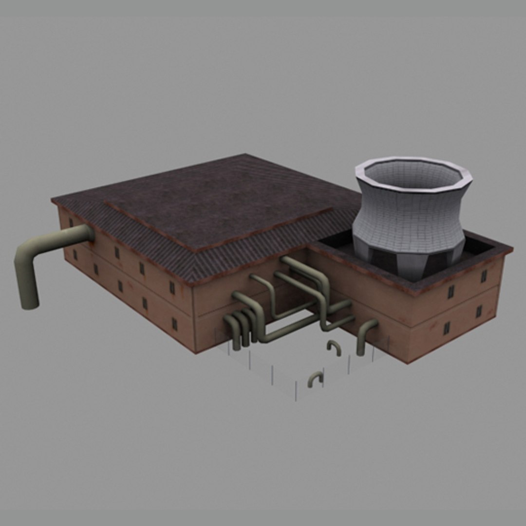 3d Power Station Plant Model