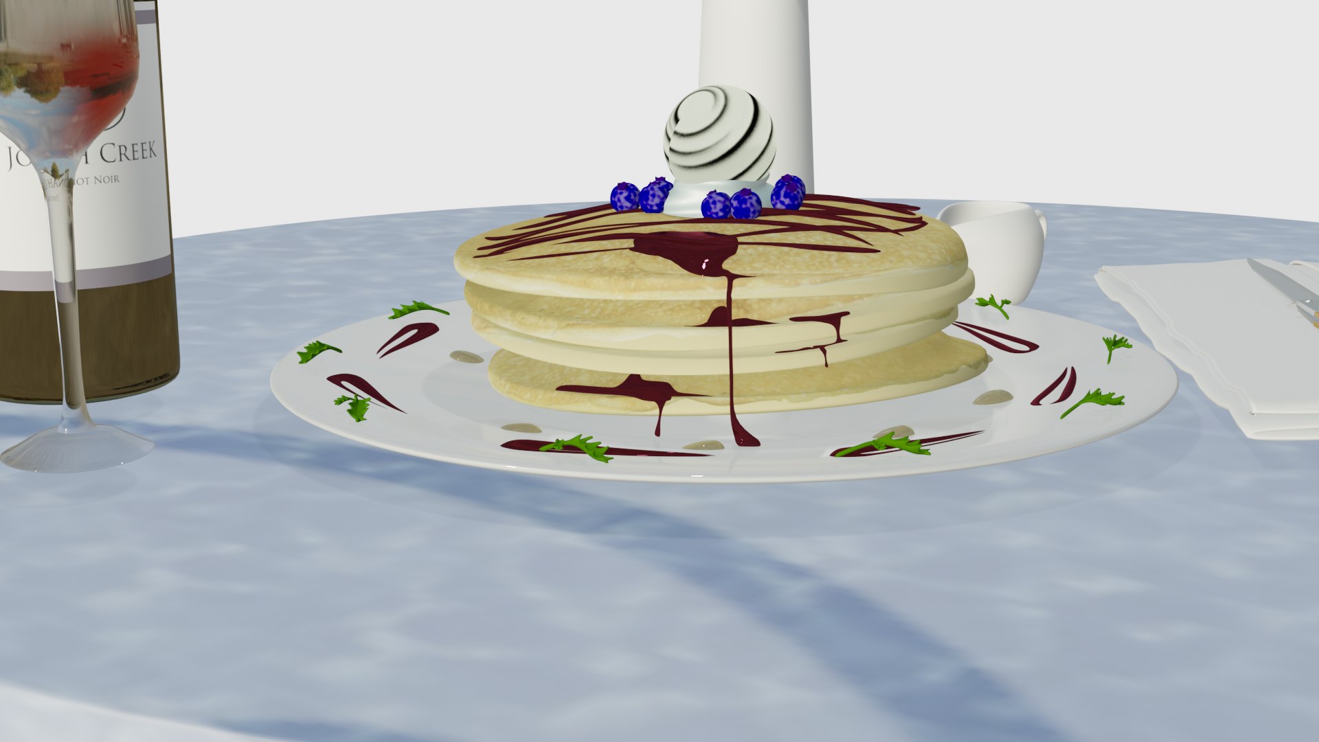 3D Table Pancake - TurboSquid 1890732