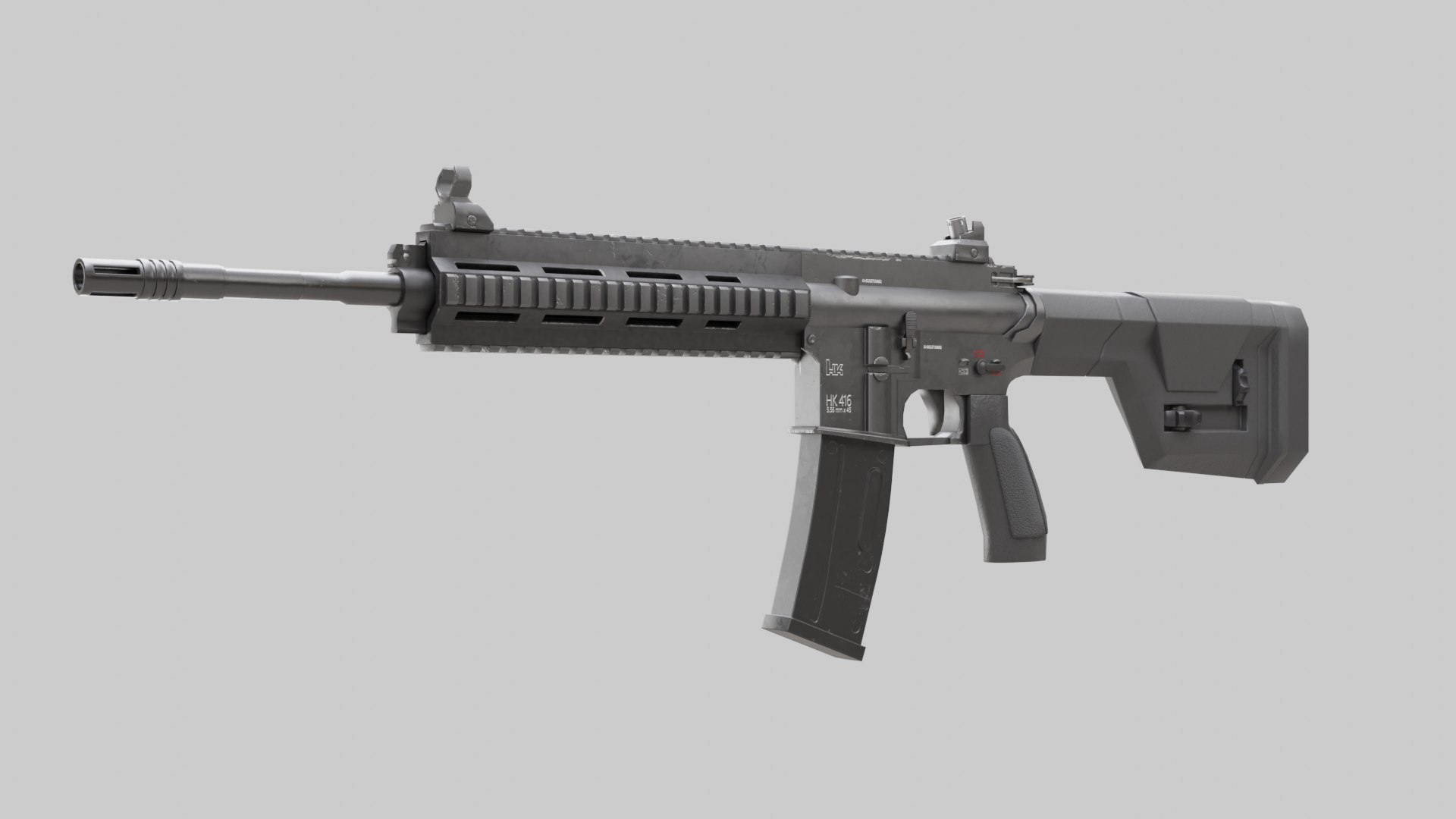 M416 Assault Rifle 3D Model - TurboSquid 2149732