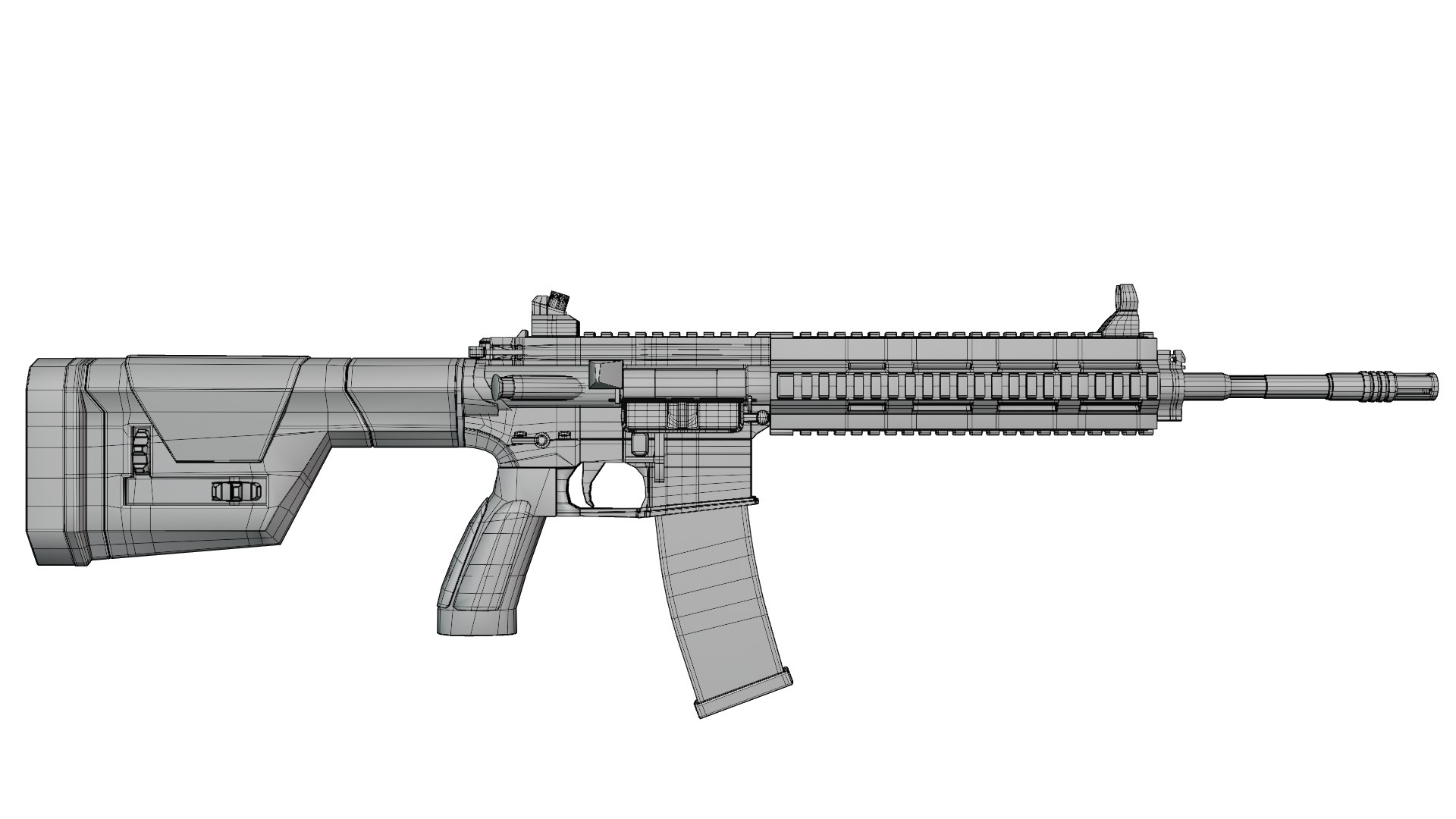 M416 Assault Rifle 3D Model - TurboSquid 2149732
