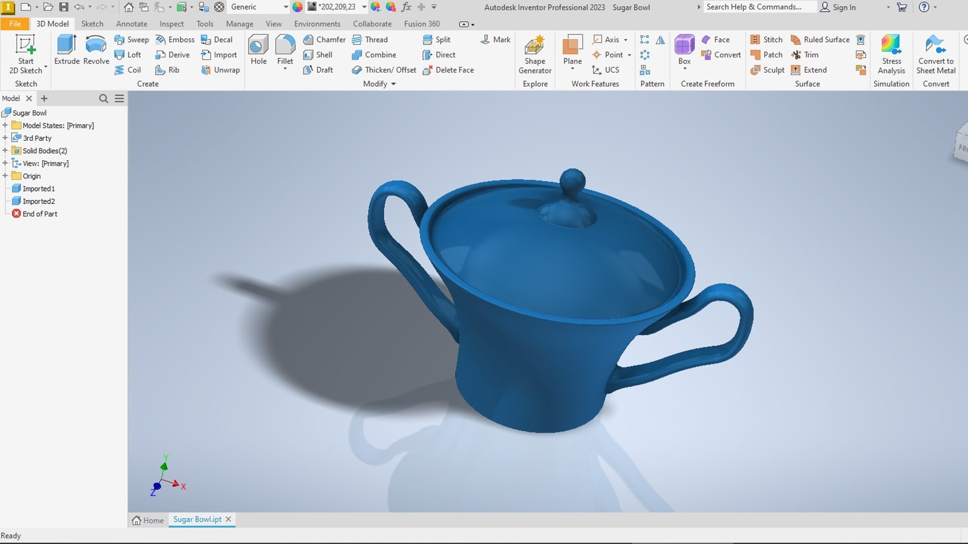 Sugar Bowl 3D model - TurboSquid 2094557