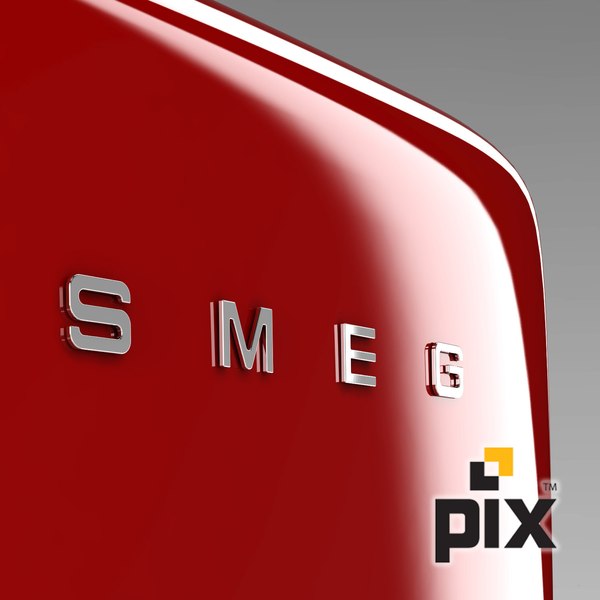 3d model smeg fridge freezer