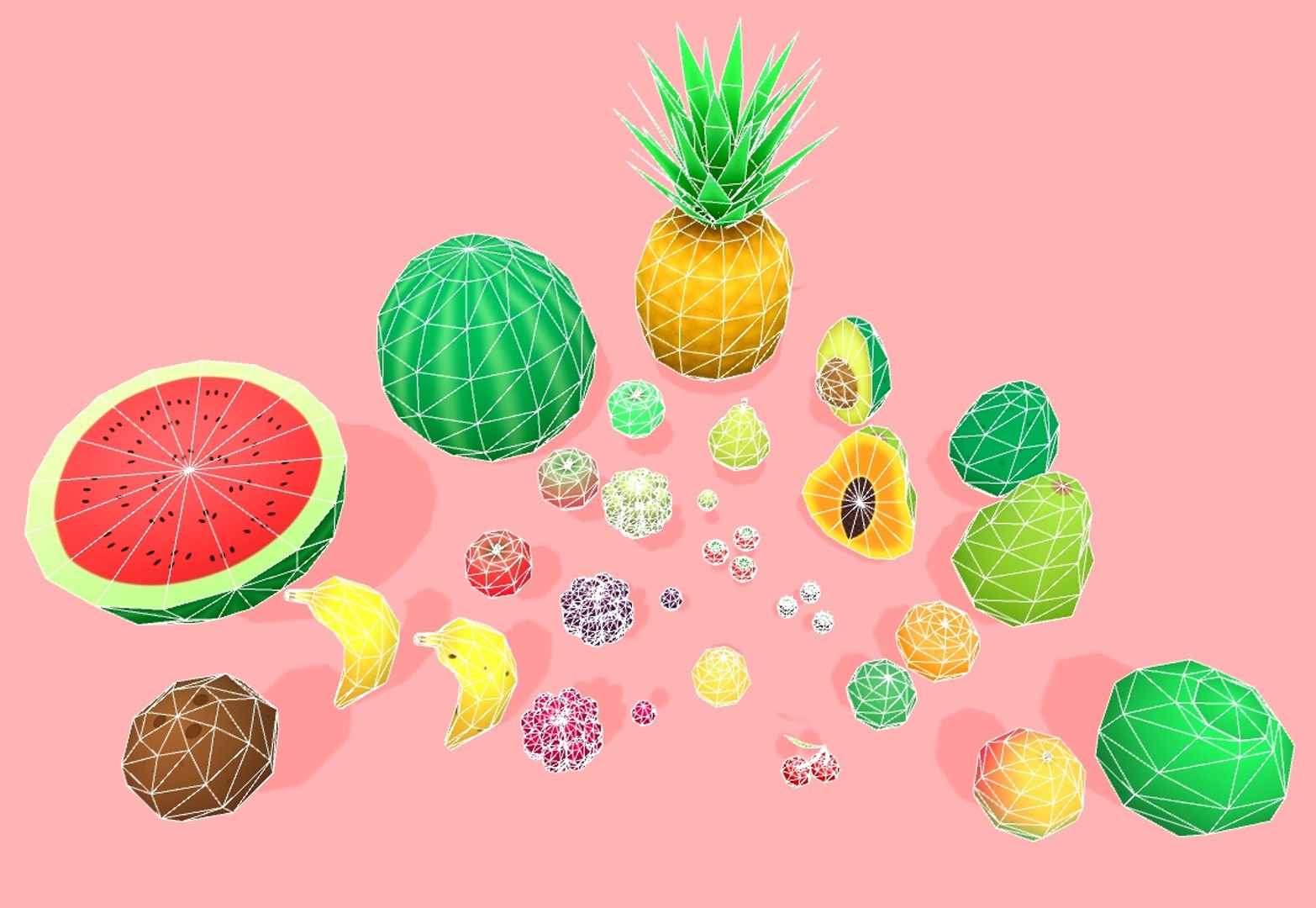 3D fruits unity - TurboSquid 1194178