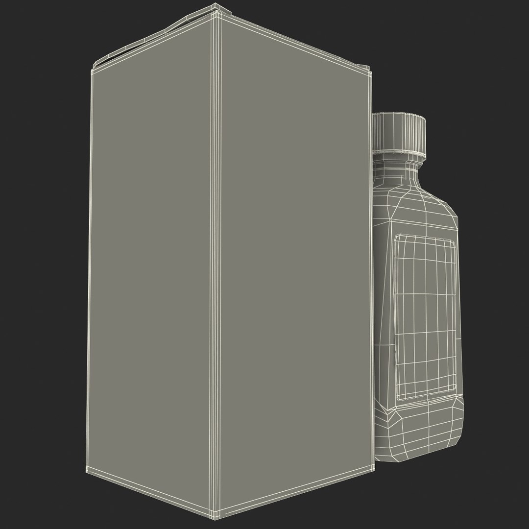 cough medicine 3d model