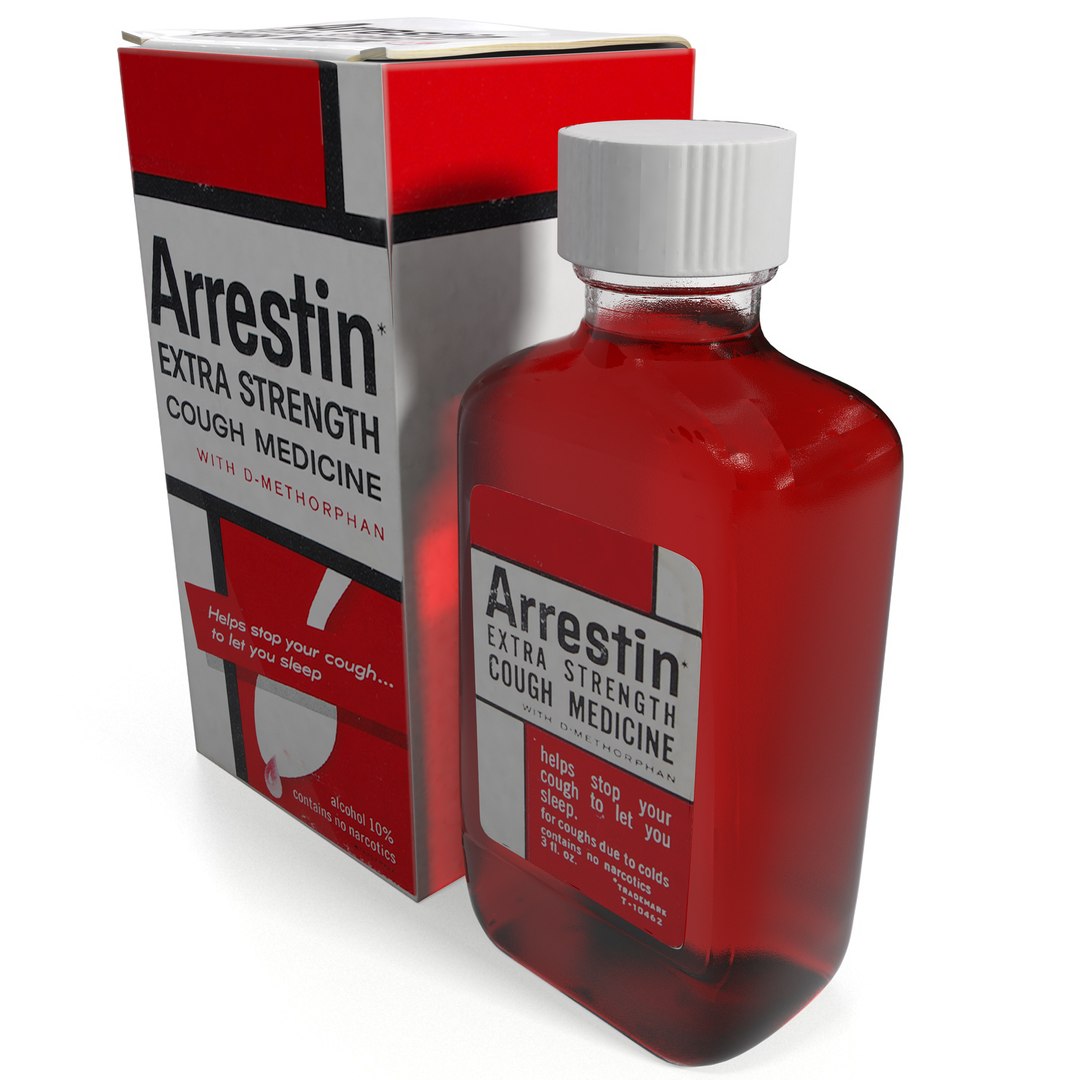 cough medicine 3d model