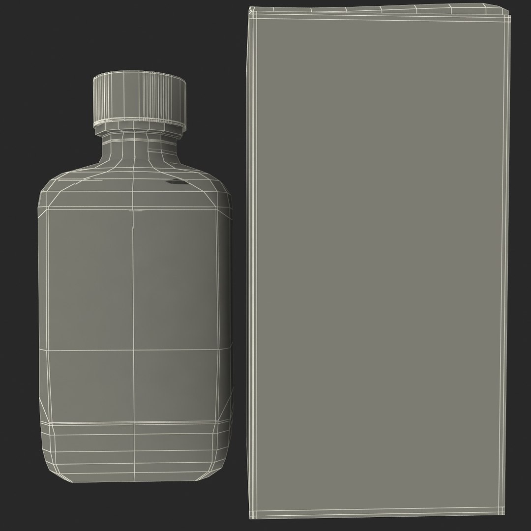 cough medicine 3d model