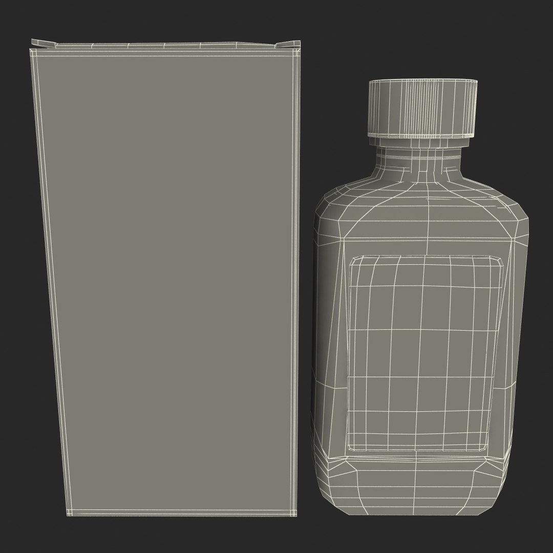cough medicine 3d model