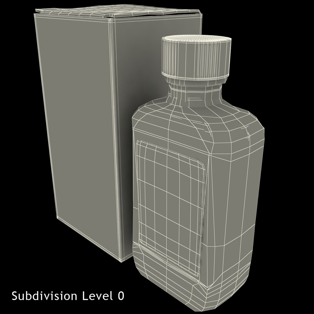 cough medicine 3d model