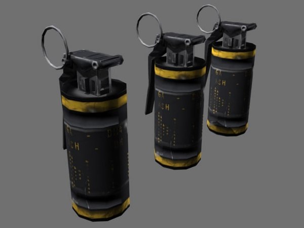 Flash Bang Grenade - 完整 -3D模型 - TurboSquid 555671