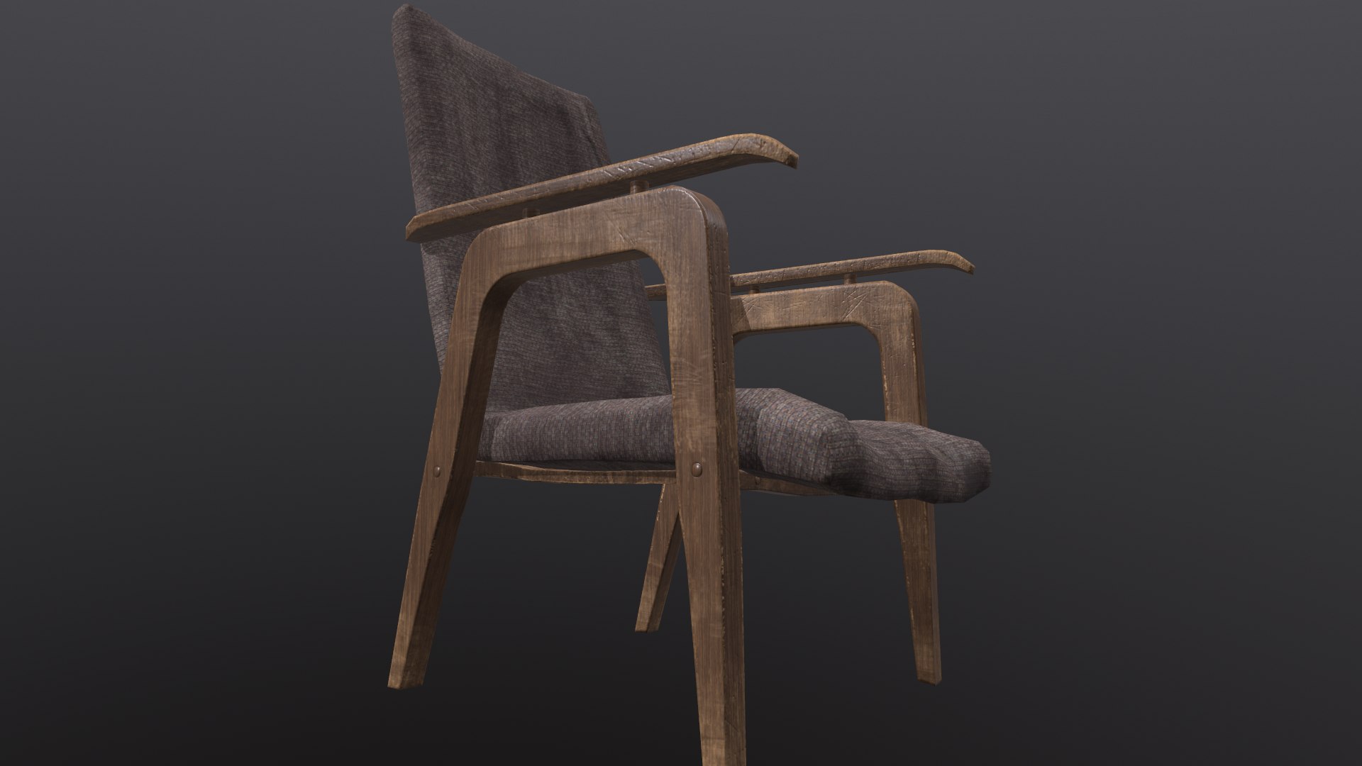 Old Ussr Chair 3D - TurboSquid 1471255