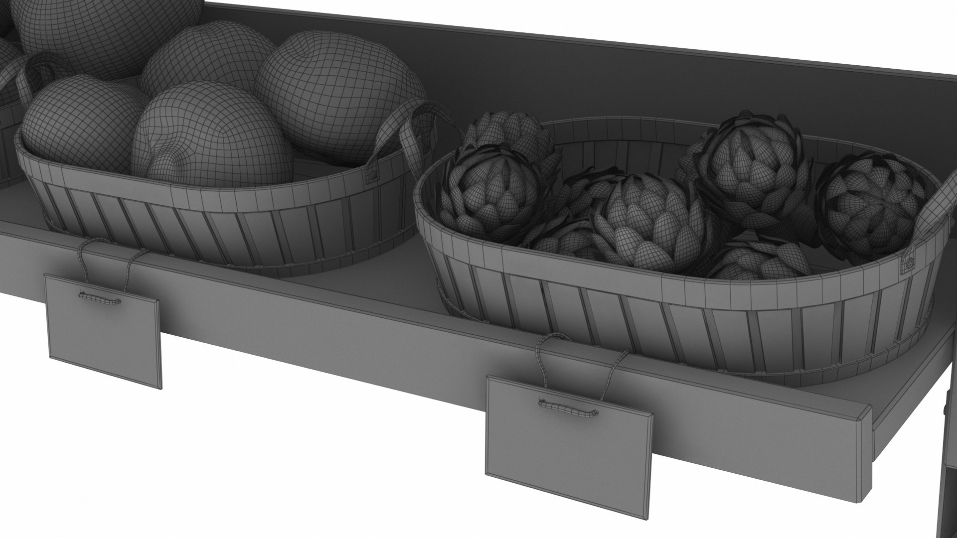 3D Model Green Grocer Stand 07 - TurboSquid 1557798