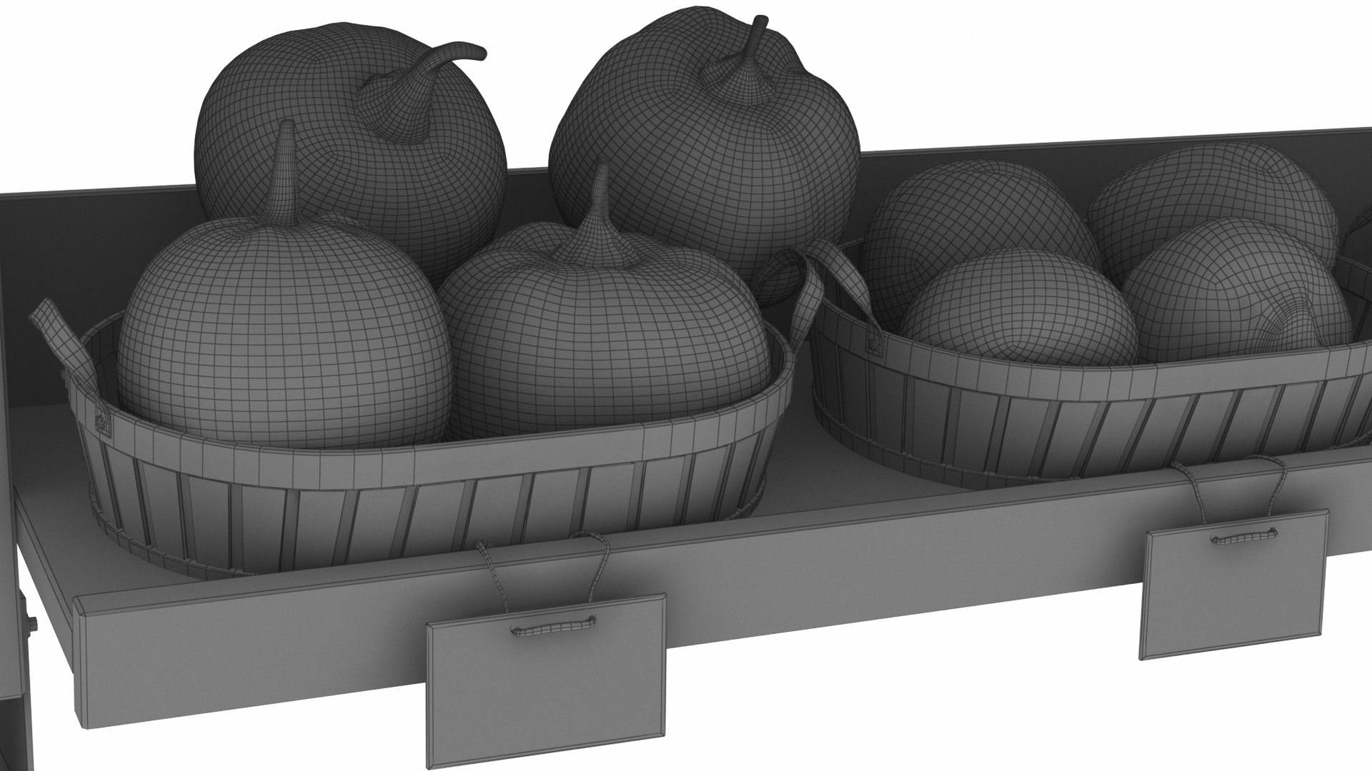 3D Model Green Grocer Stand 07 - TurboSquid 1557798