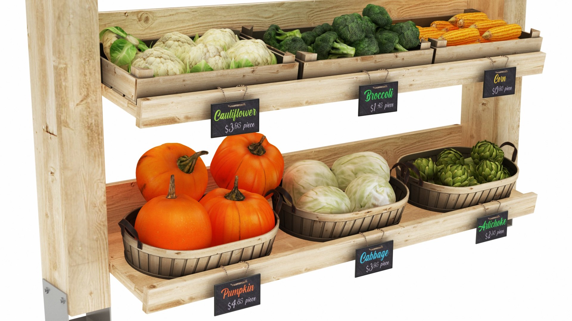 3D Model Green Grocer Stand 07 - TurboSquid 1557798