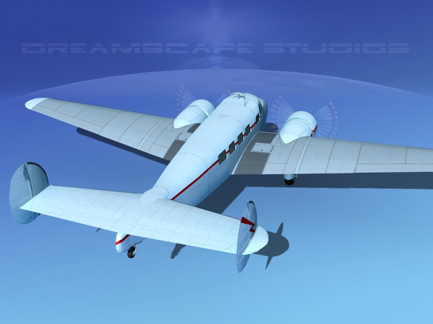 3d Propellers Lockheed L10 Electra Model