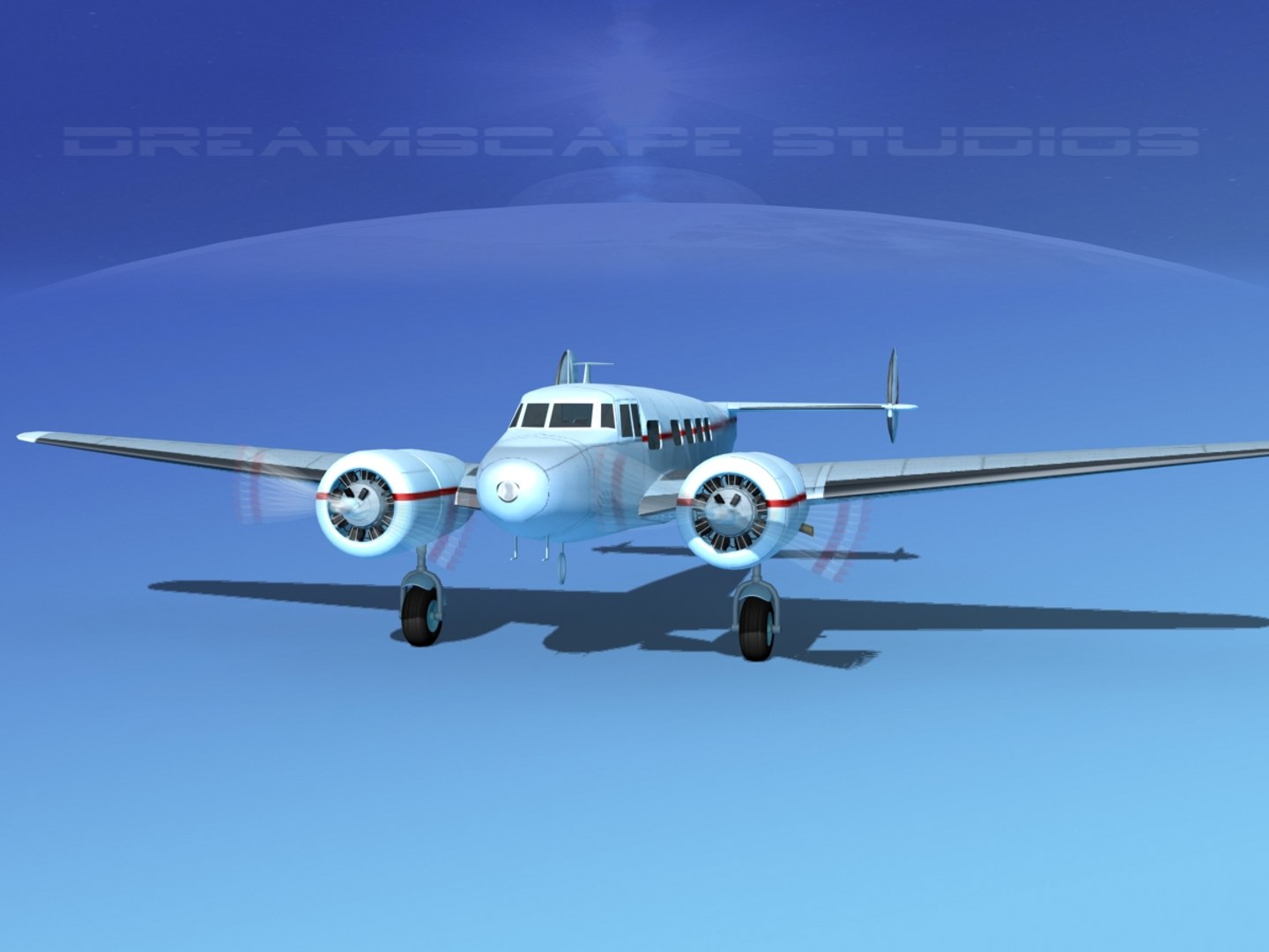 3d Propellers Lockheed L10 Electra Model