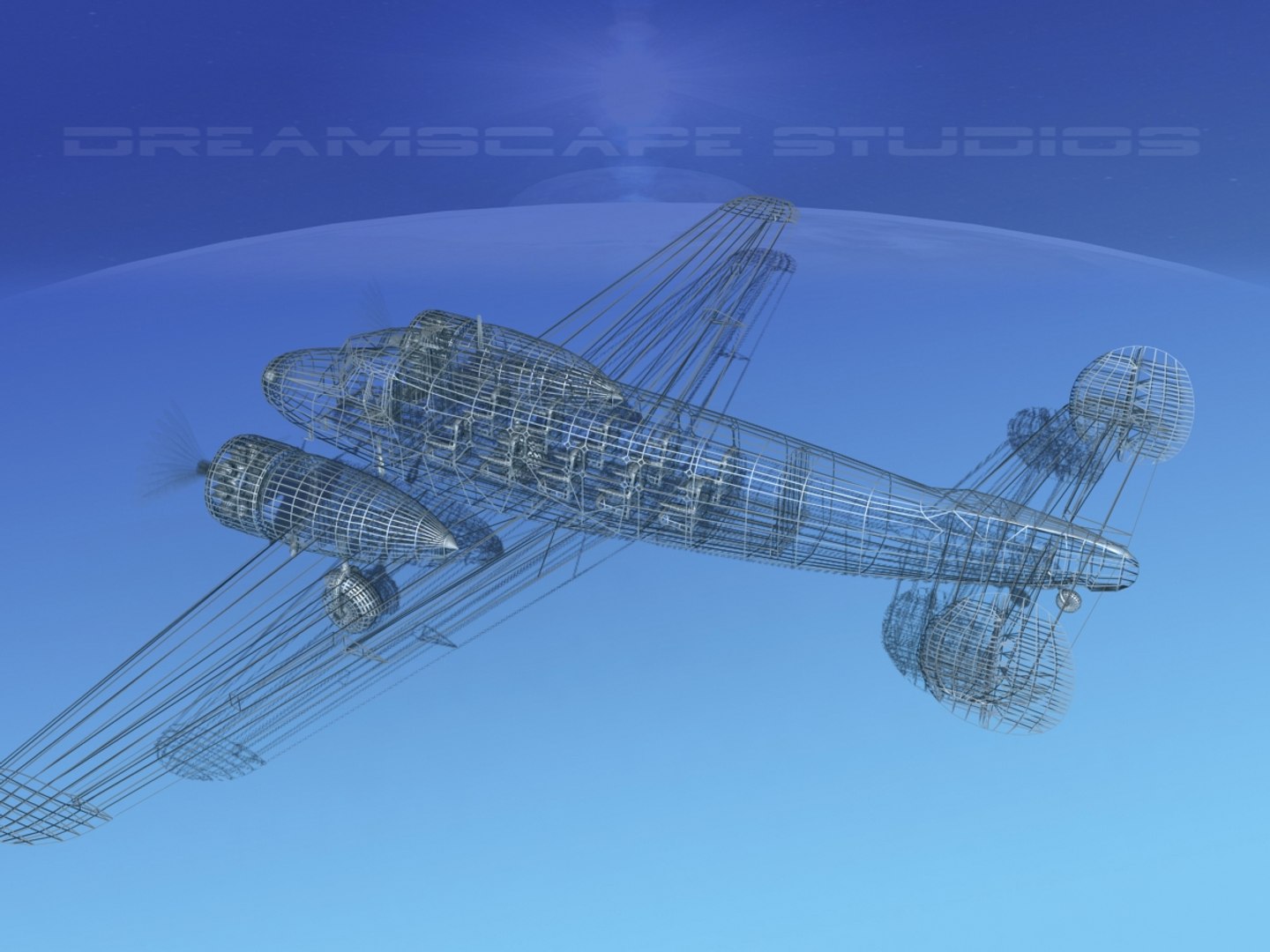 3d Propellers Lockheed L10 Electra Model