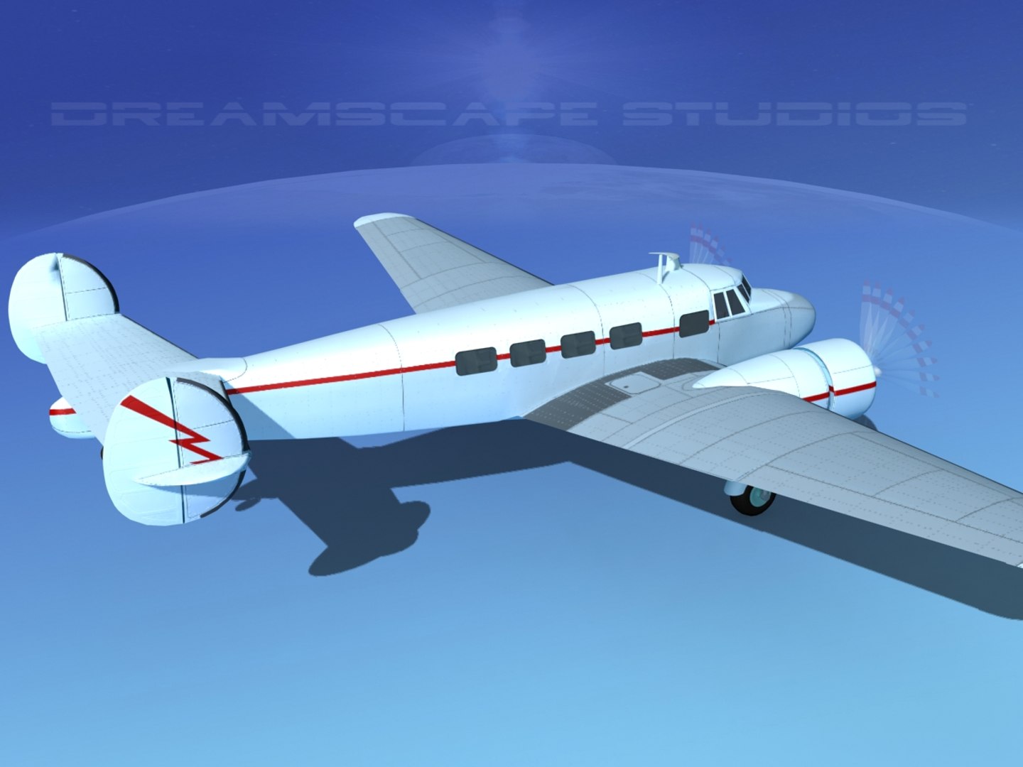 3d Propellers Lockheed L10 Electra Model