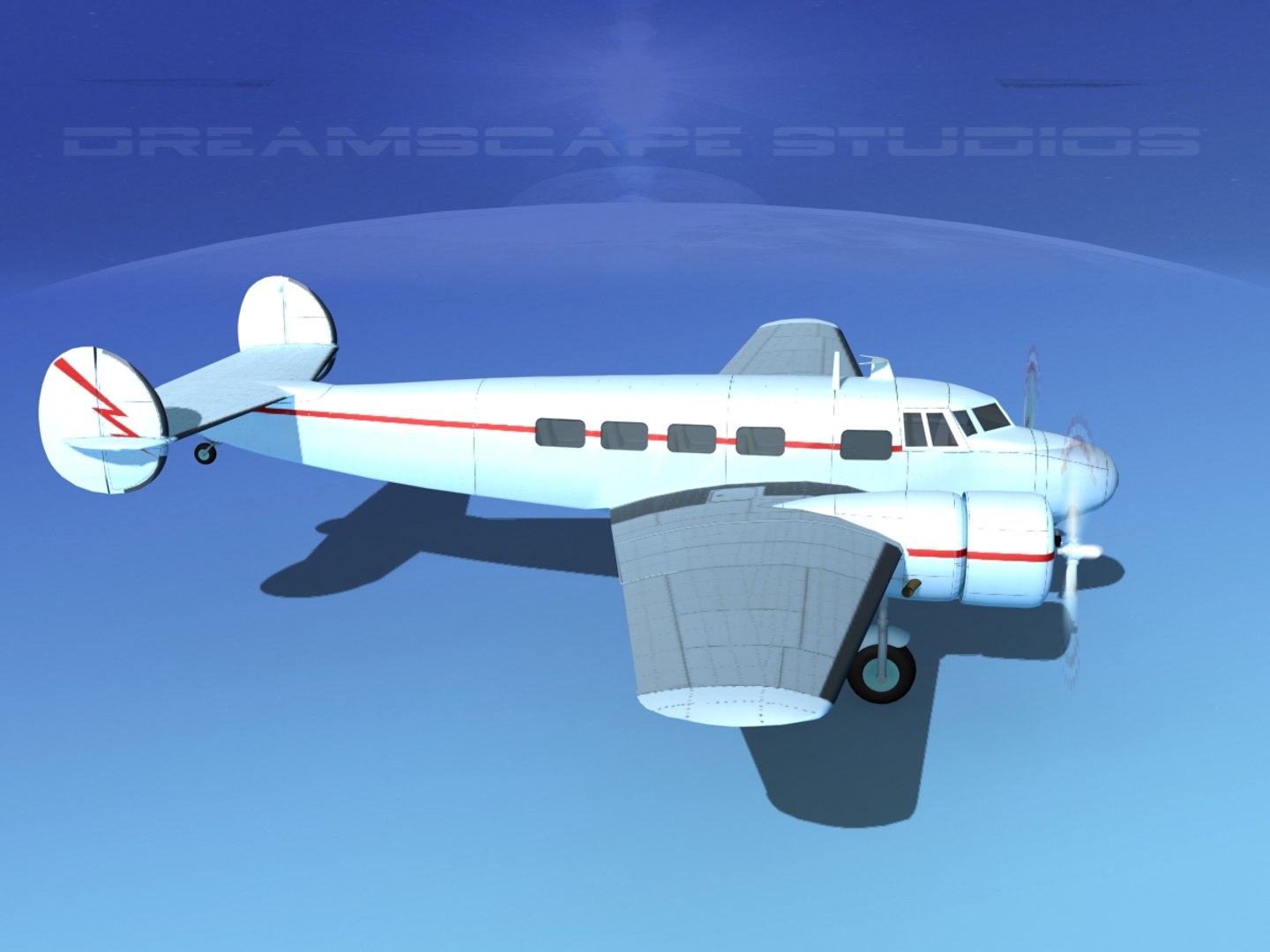 3d Propellers Lockheed L10 Electra Model