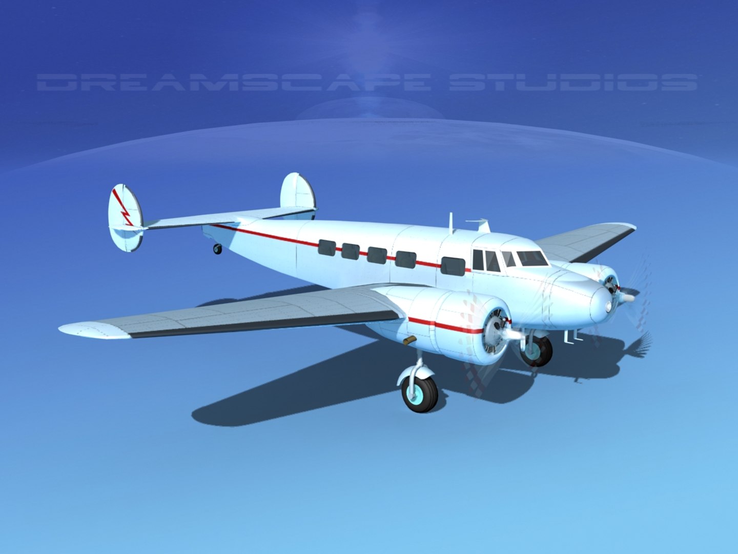 3d Propellers Lockheed L10 Electra Model
