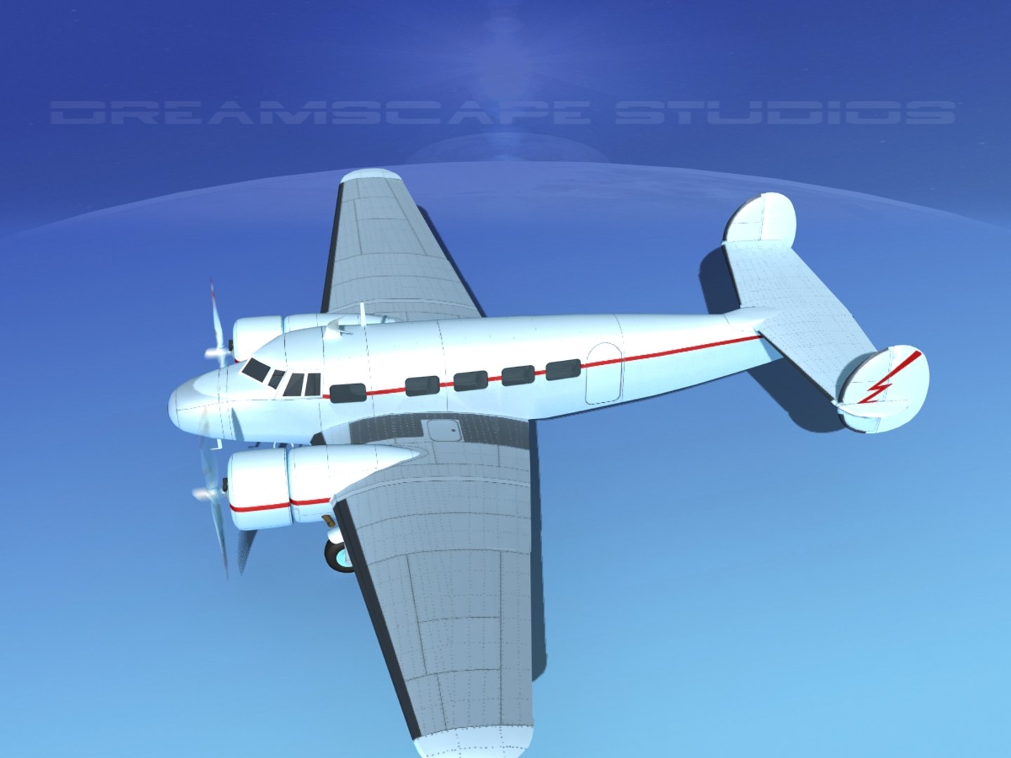 3d Propellers Lockheed L10 Electra Model