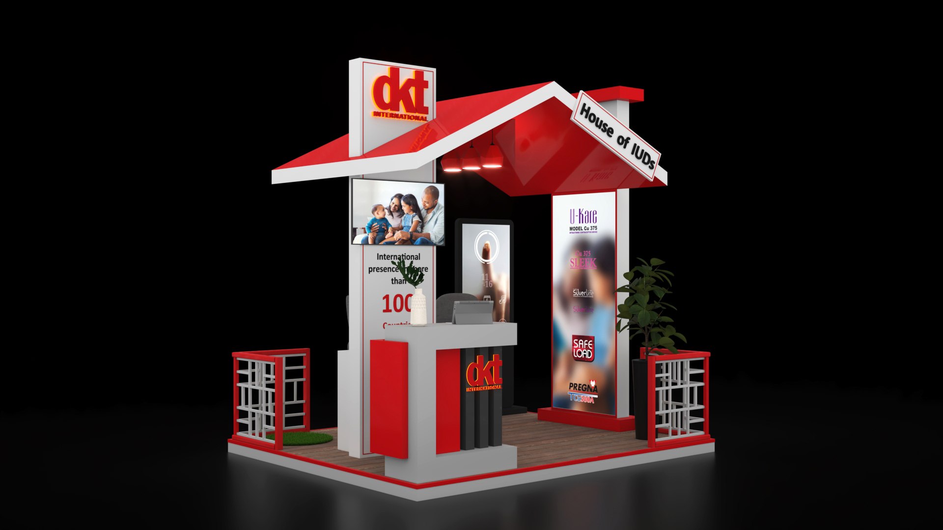 DKT Booth Model - TurboSquid 2337502