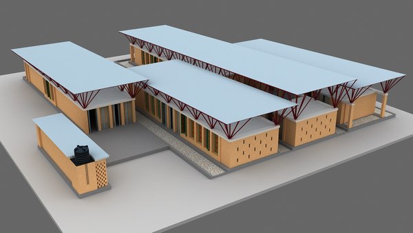 Primary School Building 3D model - TurboSquid 1865207