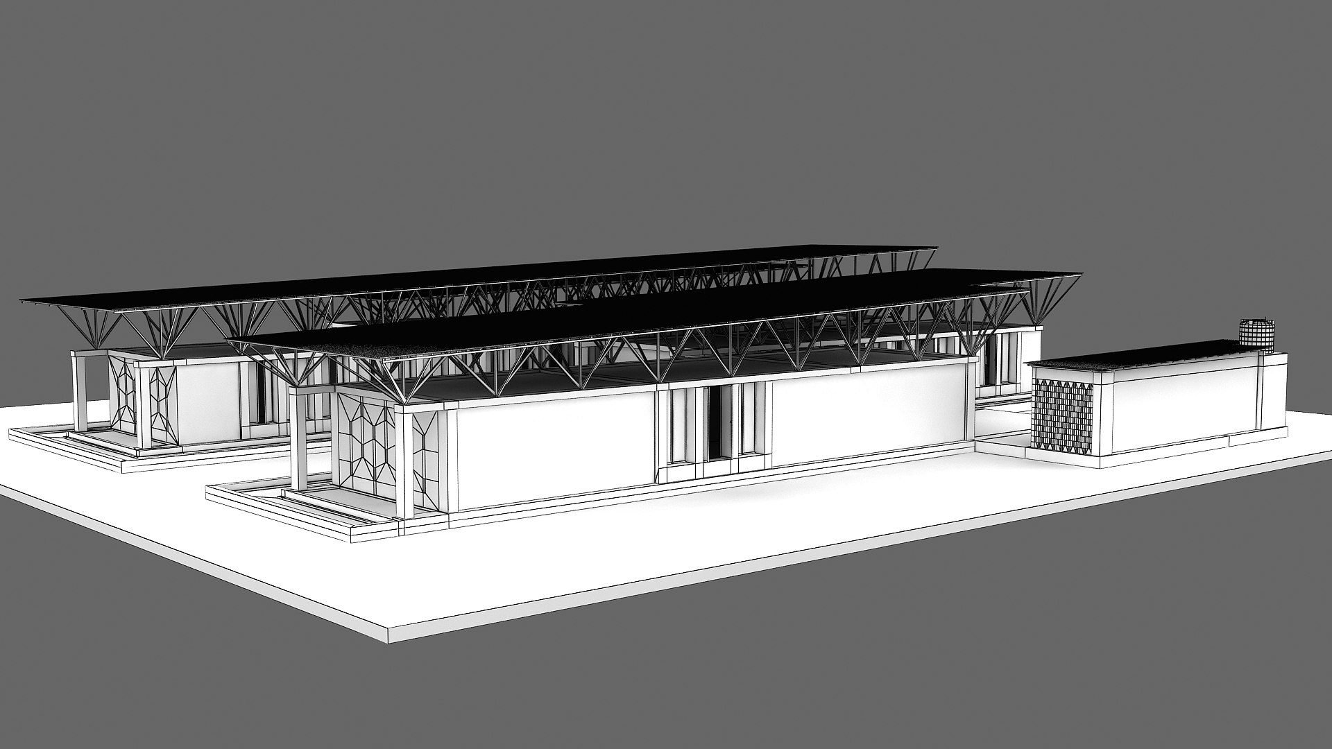 Primary School Building 3D Model - TurboSquid 1865207