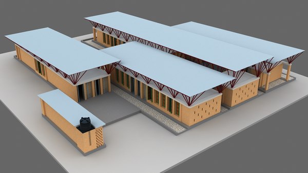 Primary School Building 3D model - TurboSquid 1865207