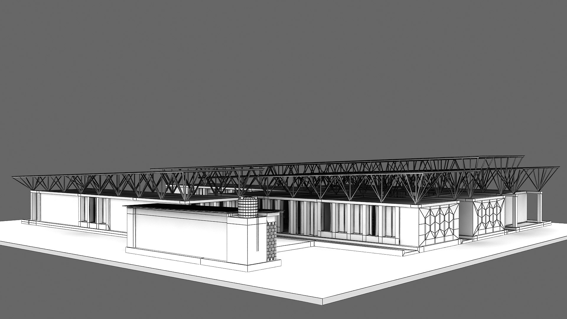 Primary School Building 3D Model - TurboSquid 1865207