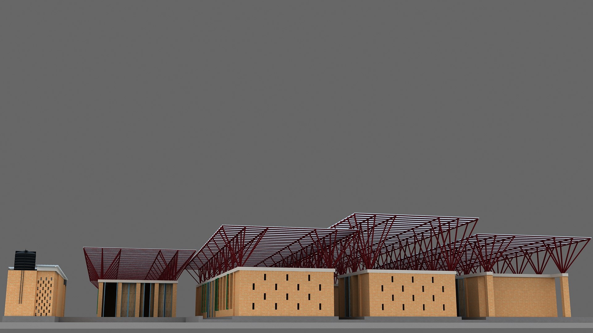 Primary School Building 3D Model - TurboSquid 1865207