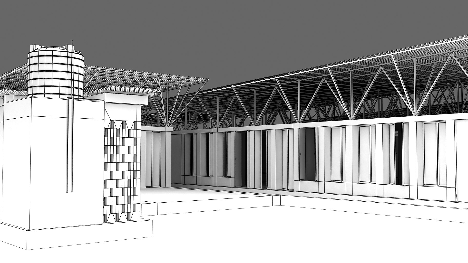 Primary School Building 3D Model - TurboSquid 1865207