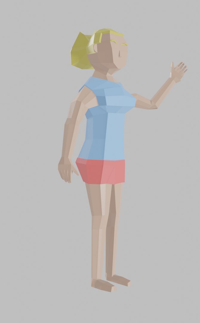 3D Character Woman Rigged Unity Model - TurboSquid 1567969