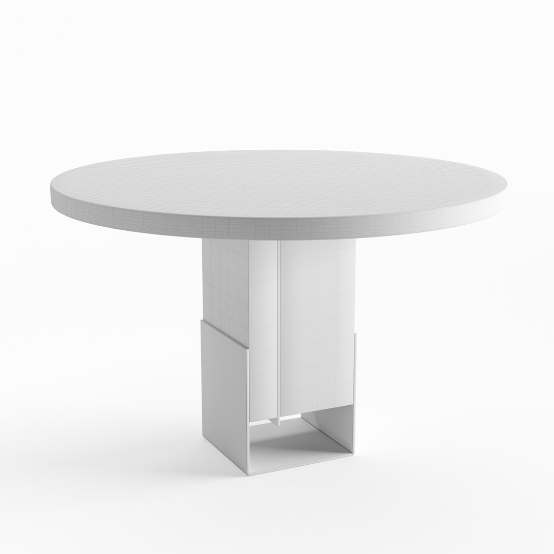 Table Circle Wood Model - TurboSquid 1817248