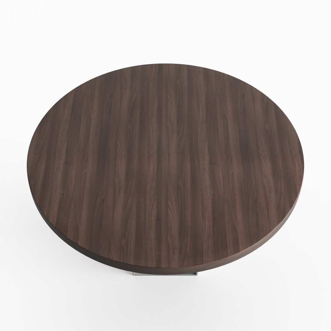 Table Circle Wood Model - TurboSquid 1817248