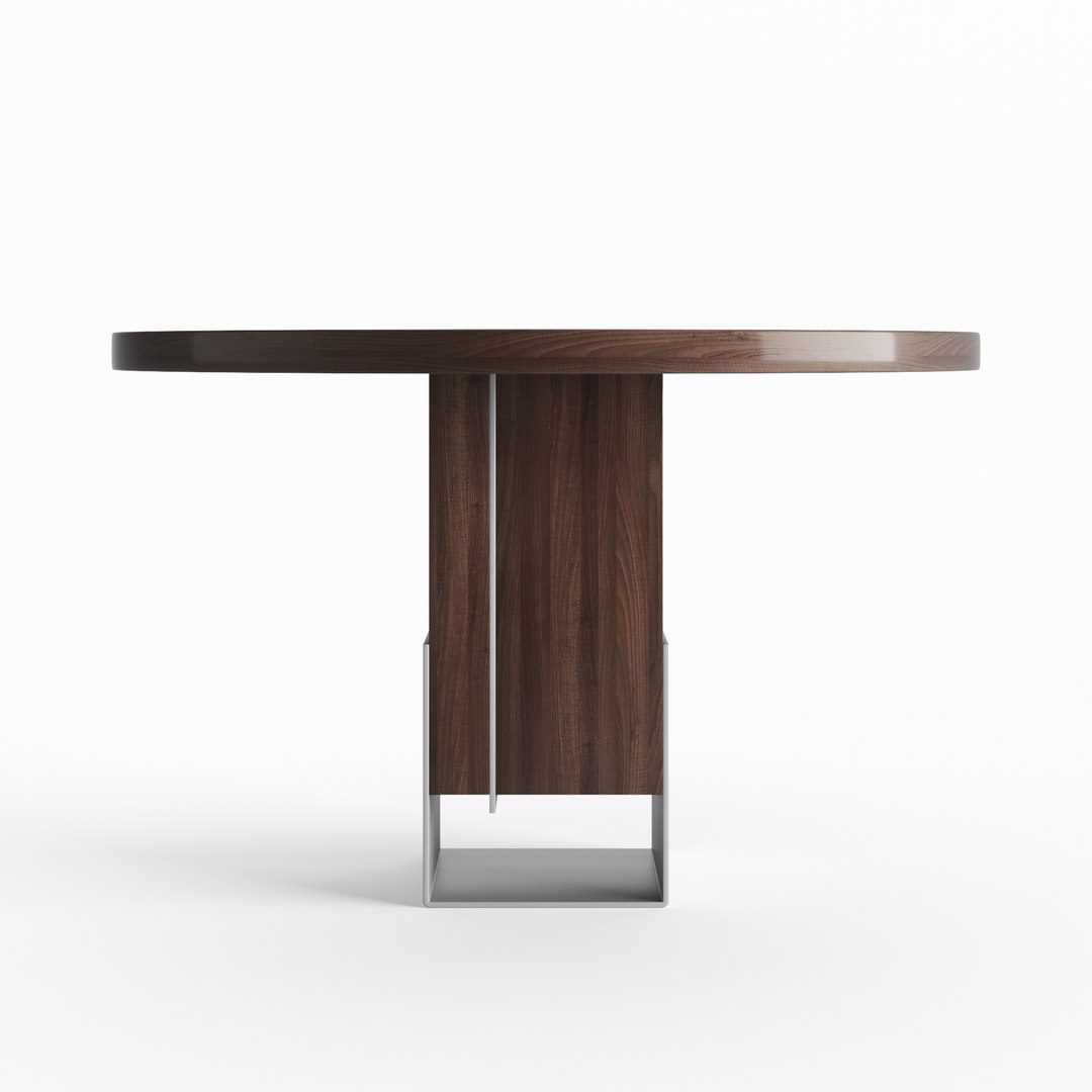 Table Circle Wood Model - TurboSquid 1817248