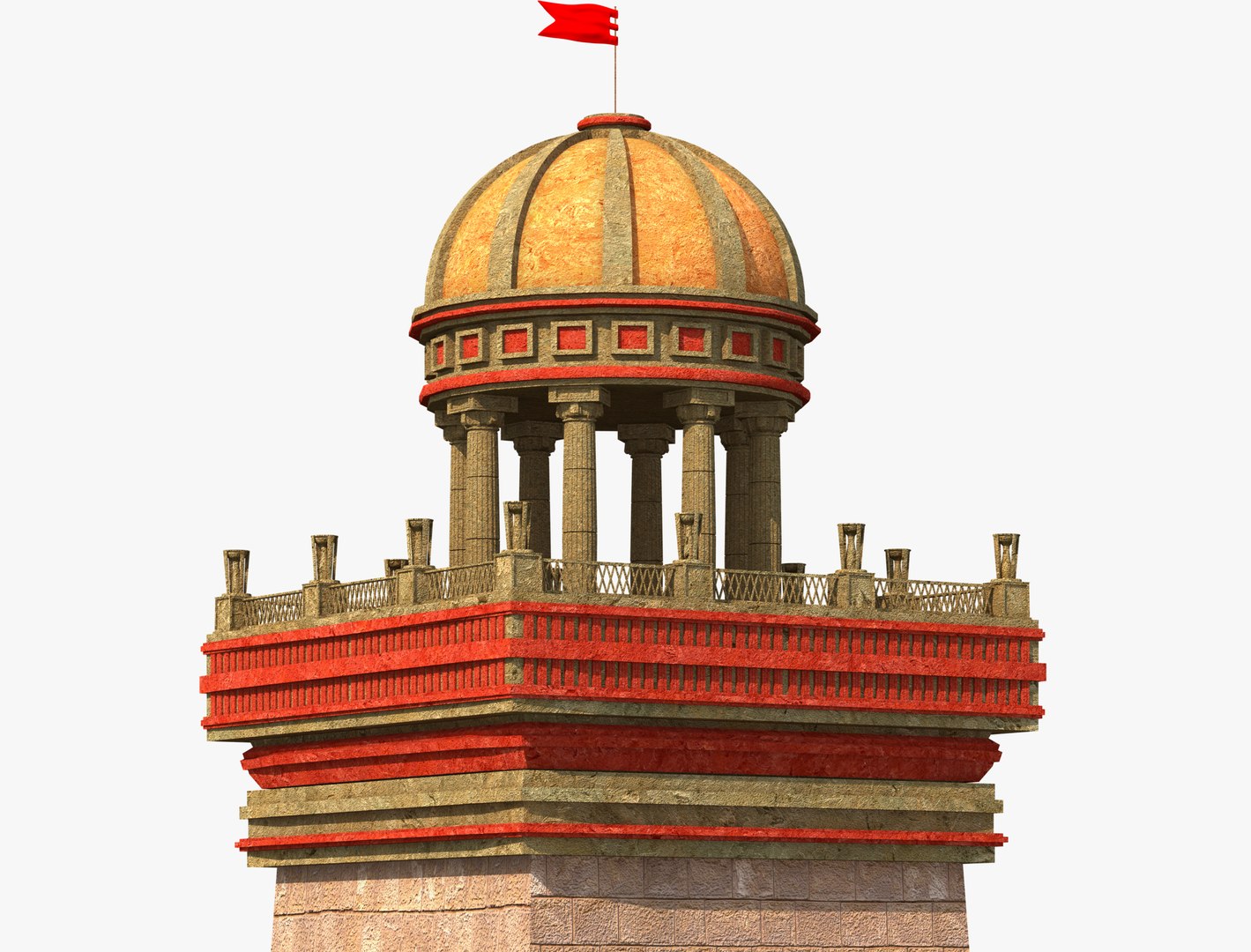 3D Fantasy Small Ancient Tower - TurboSquid 1946625