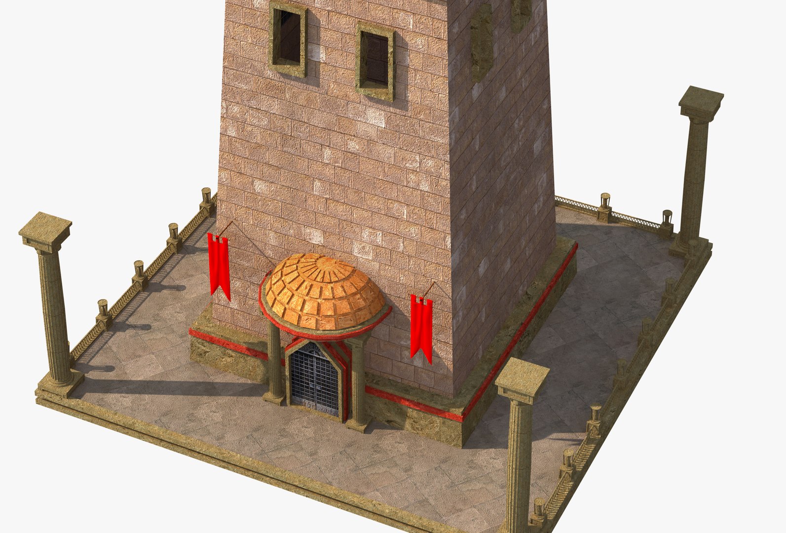 3D Fantasy Small Ancient Tower - TurboSquid 1946625