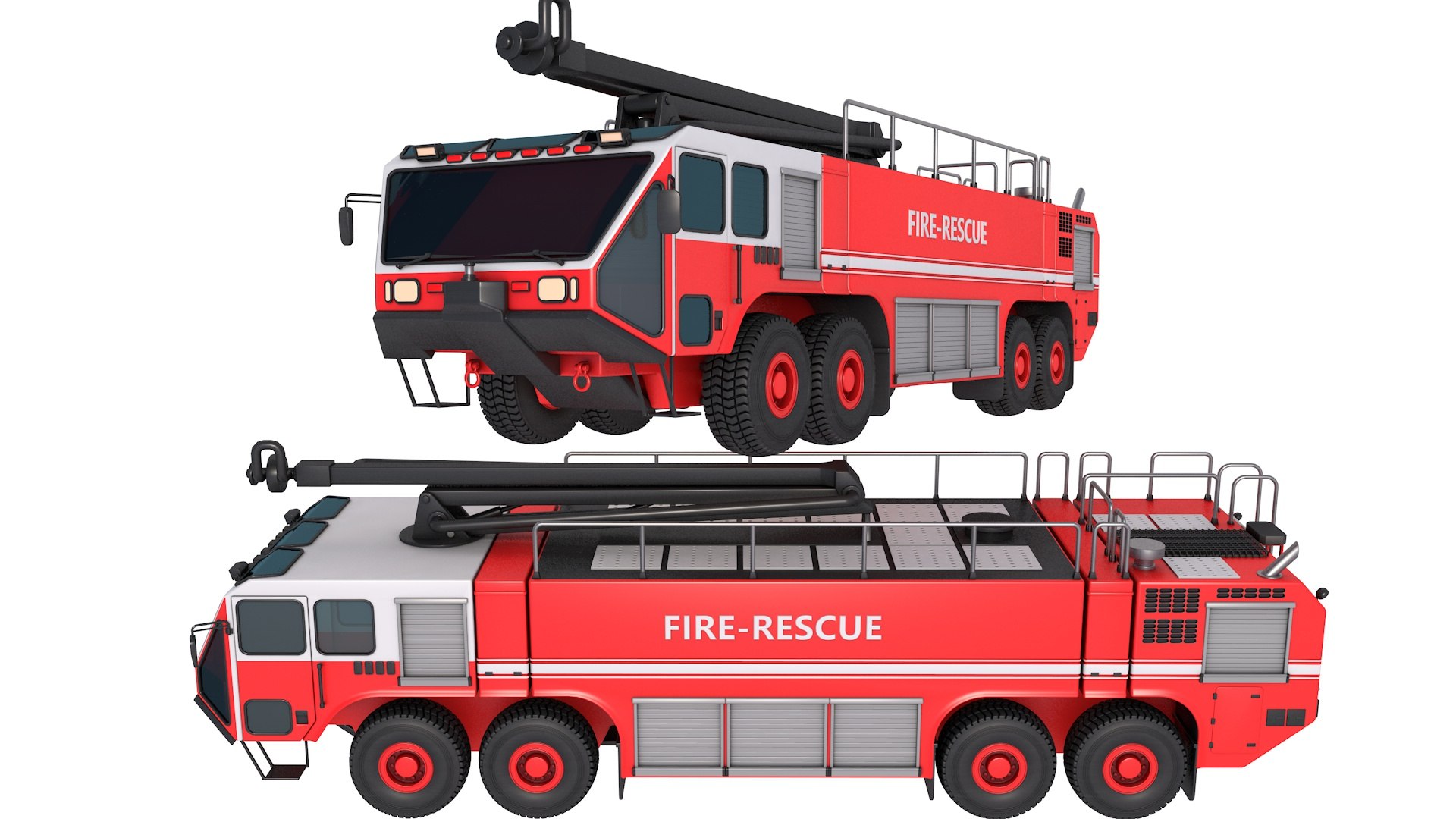 3D Fire Rescue Truck - TurboSquid 2124544
