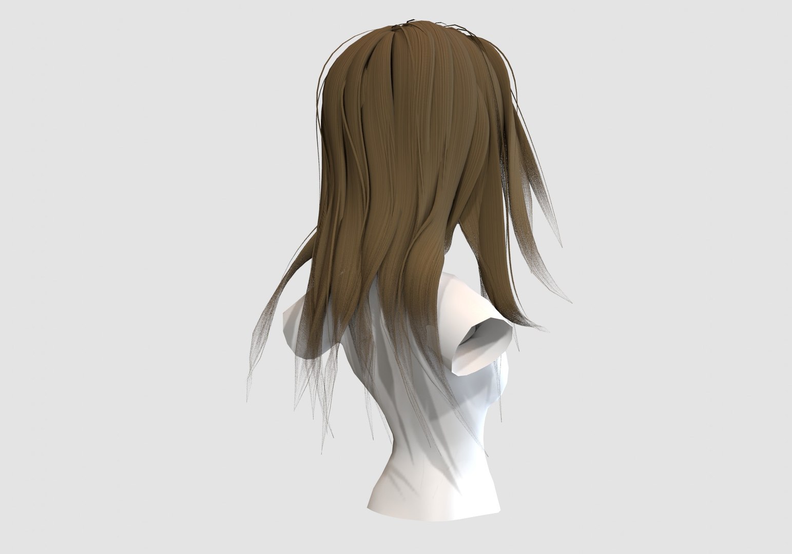 Sharp Cartoon Hairstyle 3D Model - TurboSquid 1921573