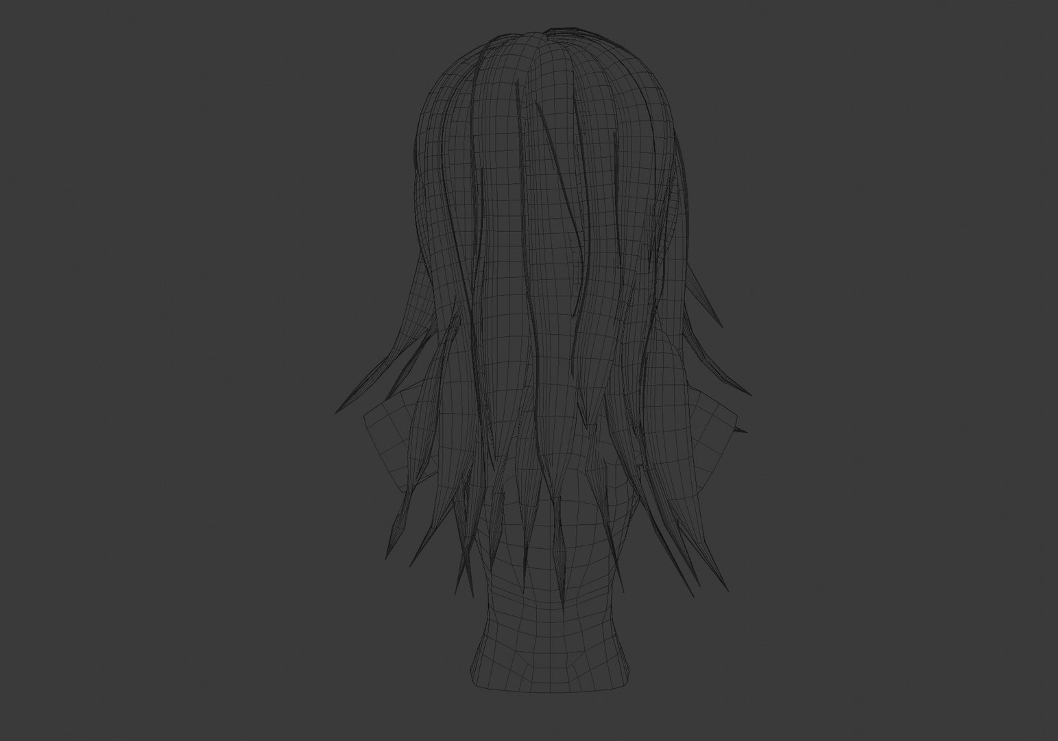 Sharp Cartoon Hairstyle 3D Model - TurboSquid 1921573