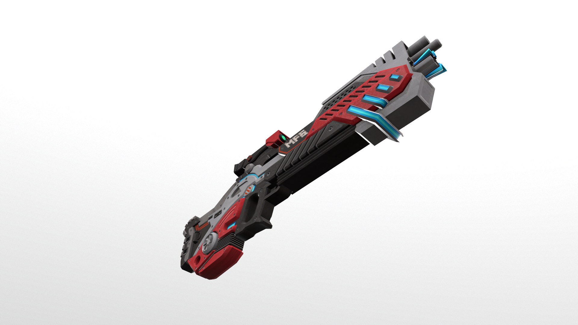 Beam Rifle Level 6 3D Model - TurboSquid 2190963