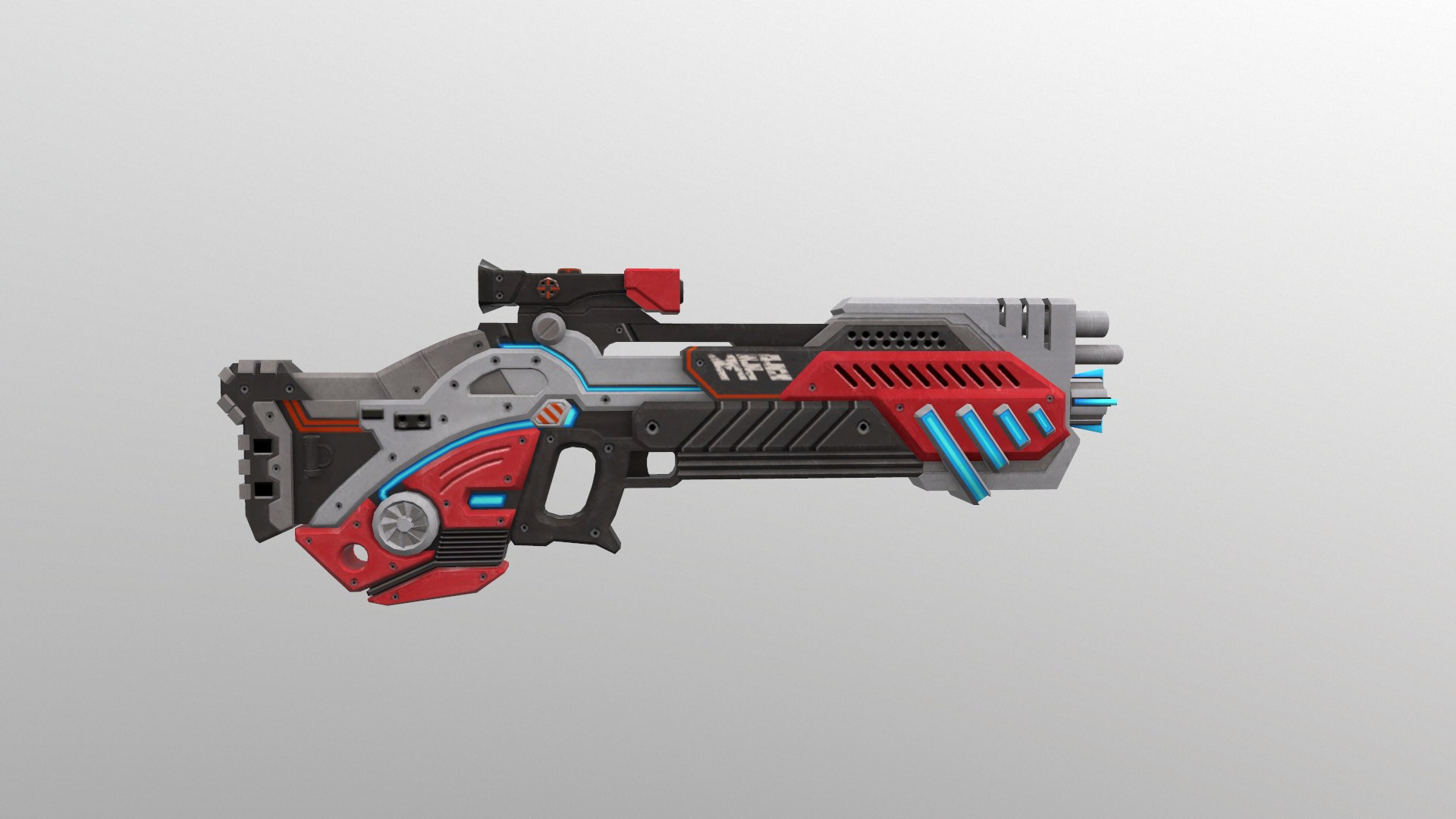 Beam Rifle Level 6 3D Model - TurboSquid 2190963