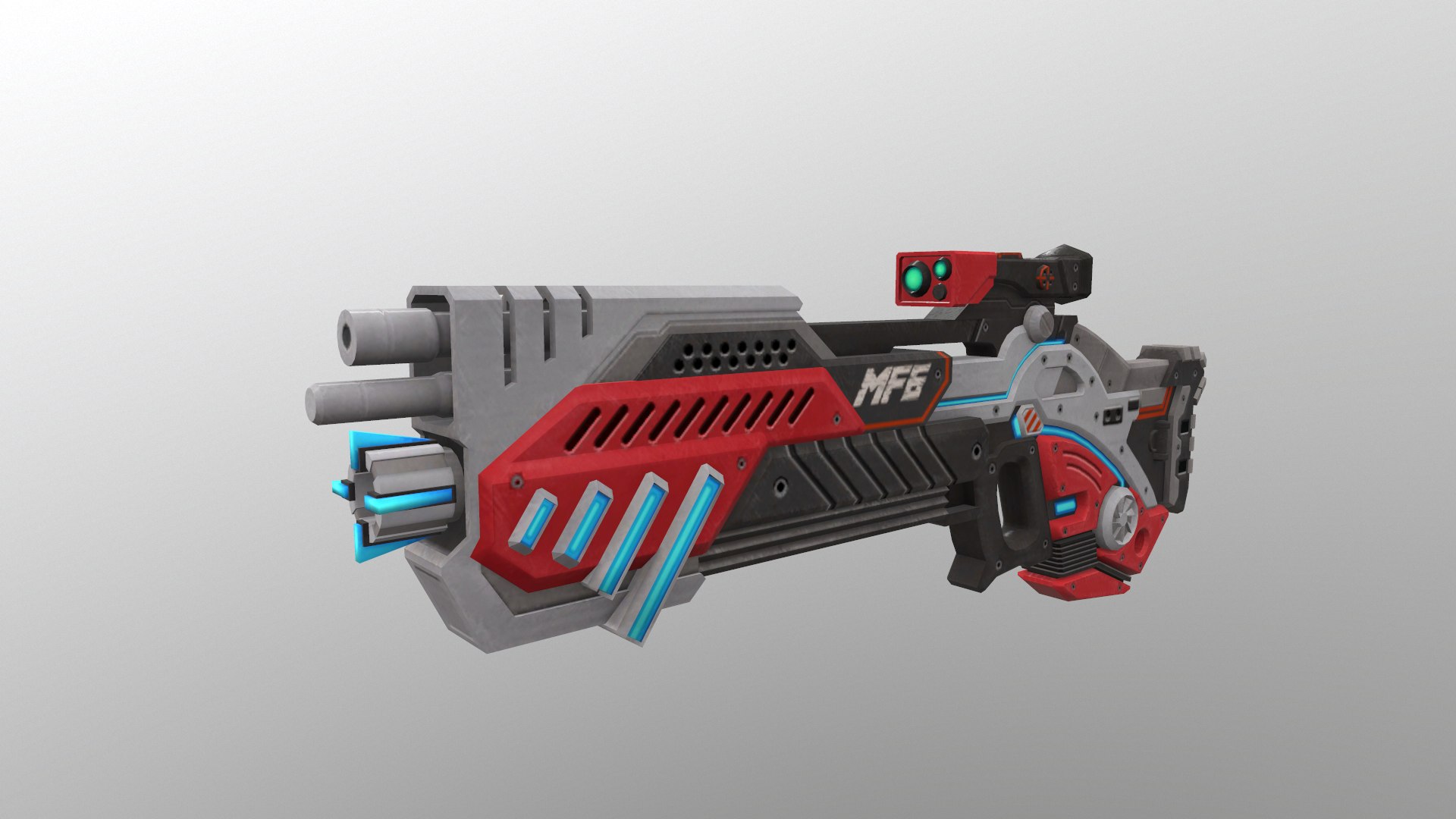 Beam Rifle Level 6 3D Model - TurboSquid 2190963